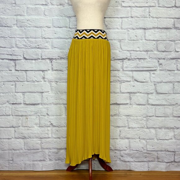 dear creatures | Skirts | Anthropologie Dear Creatures Patula Mustard Yellow Pleated Maxi Skirt ...